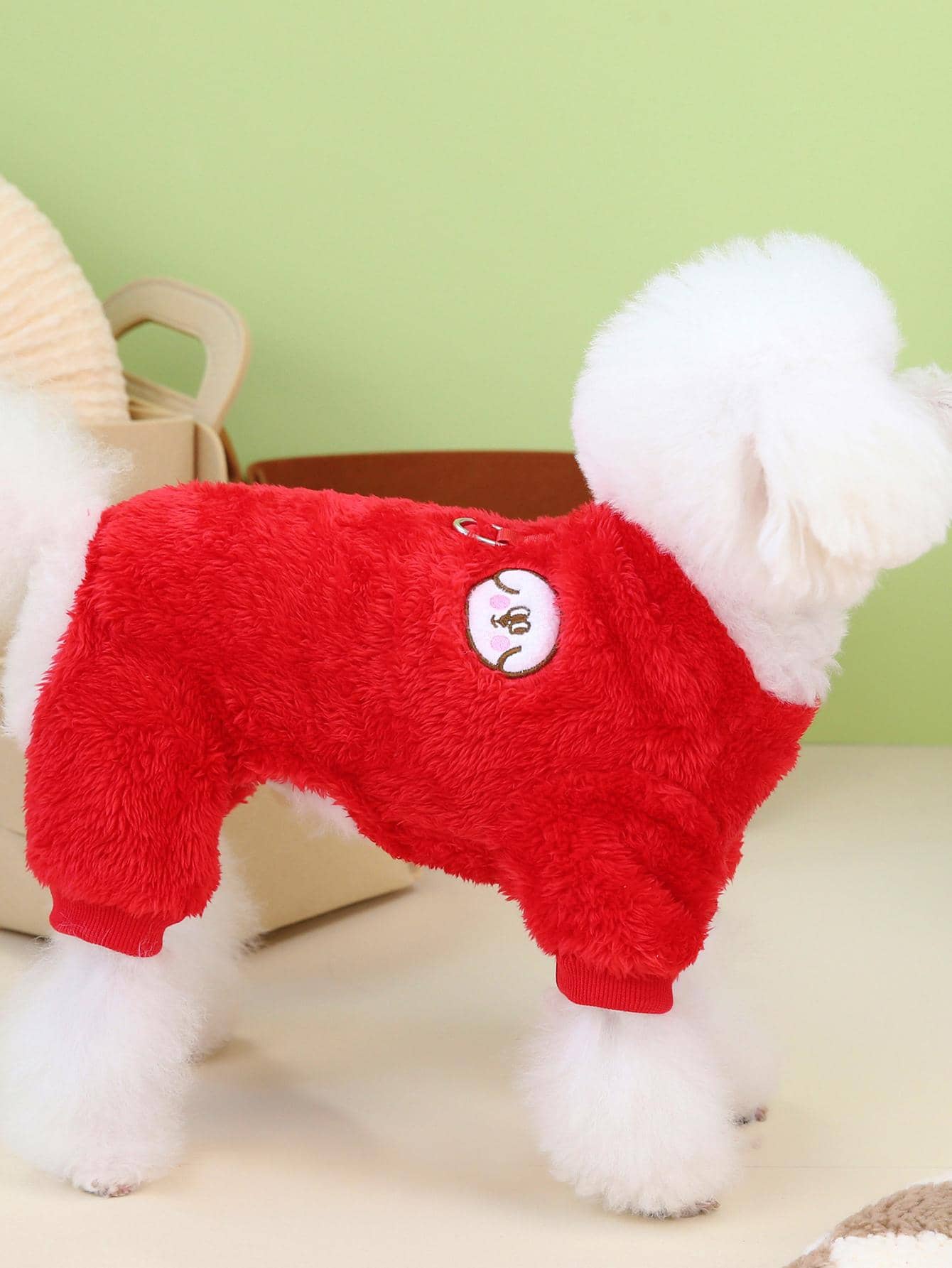 Pet Clothes For Dogs And Cats, Four-Legged Fleece Jumpsuit For Home ...