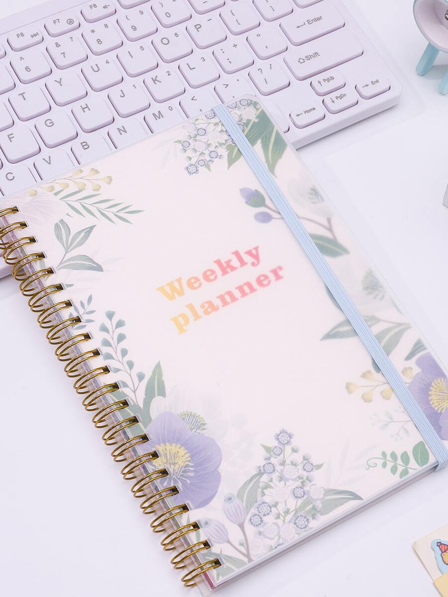 English Weekly Planner, Coil Bound Notebook, And Day Planner | SHEIN USA