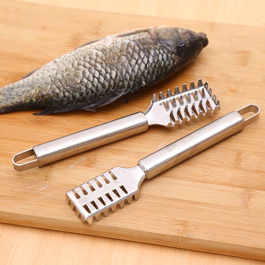 Stainless Steel Manual Fish Scale Scraper With Sawtooth And Rake Shape ...