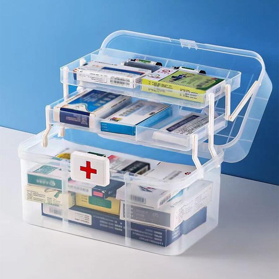 Household Medicine Cabinet Large Capacity Multi-layer First Aid Medical ...