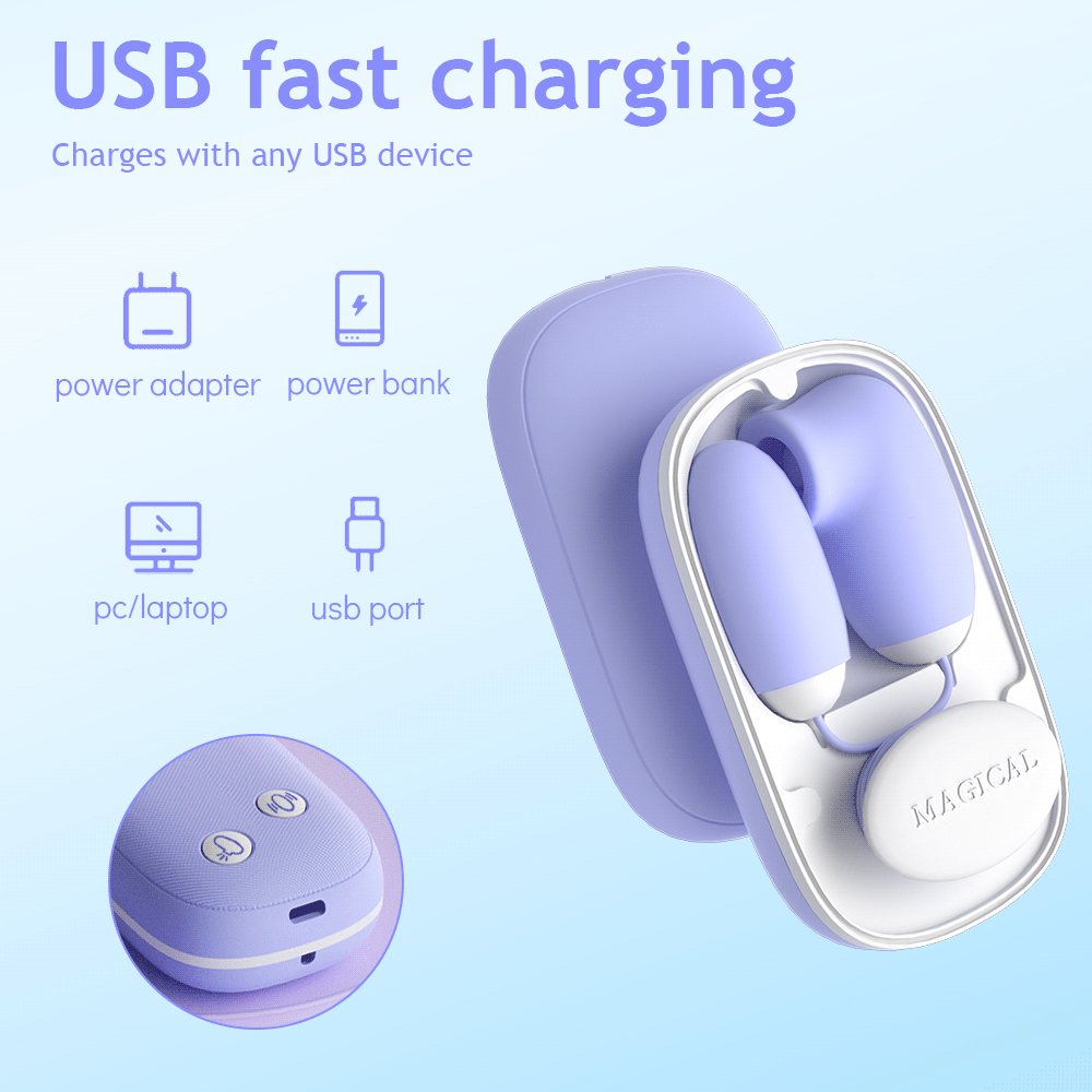 Magic Box Clitoral Sucking Vibrator With Vibrating Egg G Spot Nipple