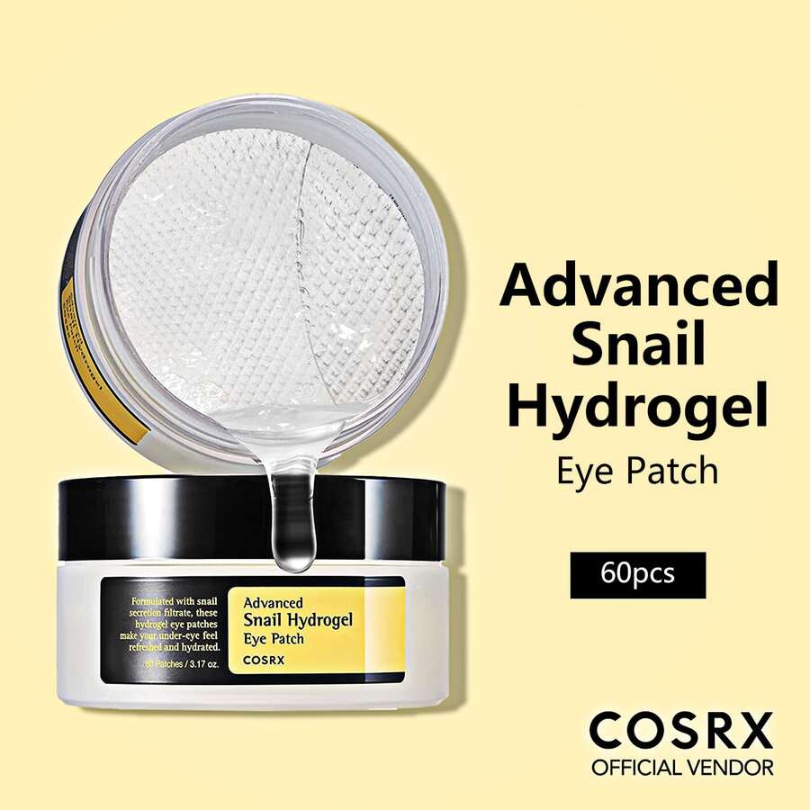 COSRX Advanced Snail Hydrogel Eye Patch, Rich in Snail Secretion for ...