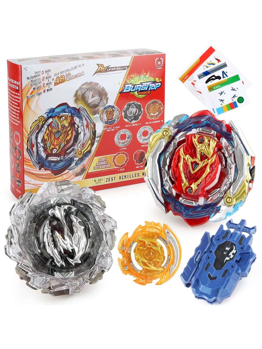 1 Set Of Burst Beyblades, Combat Gaming Toy Set With Launcher | SHEIN ...