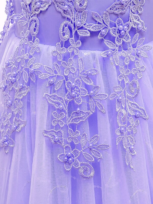 Tween Girls' Lace Bridesmaid Dress, Kids Wedding Party Prom Dress ...