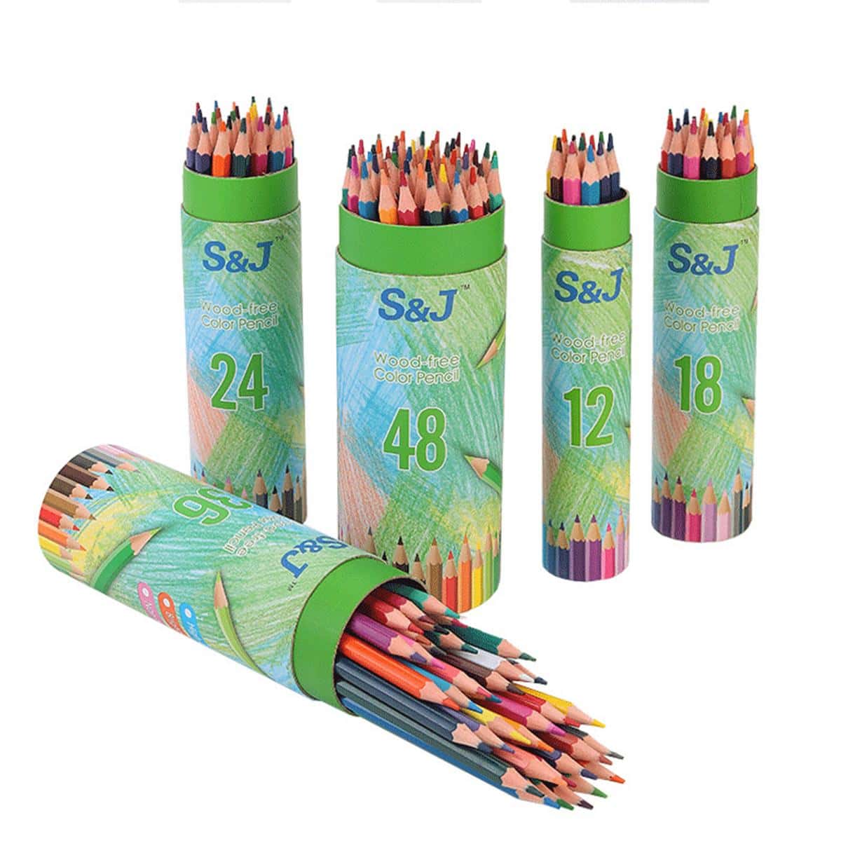 24pcs,Tube color pencil student drawing doodle color pencil art drawing ...