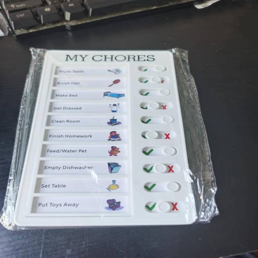Self-discipline Punch Card, Replaceable Plastic Checklist, Rv Message ...