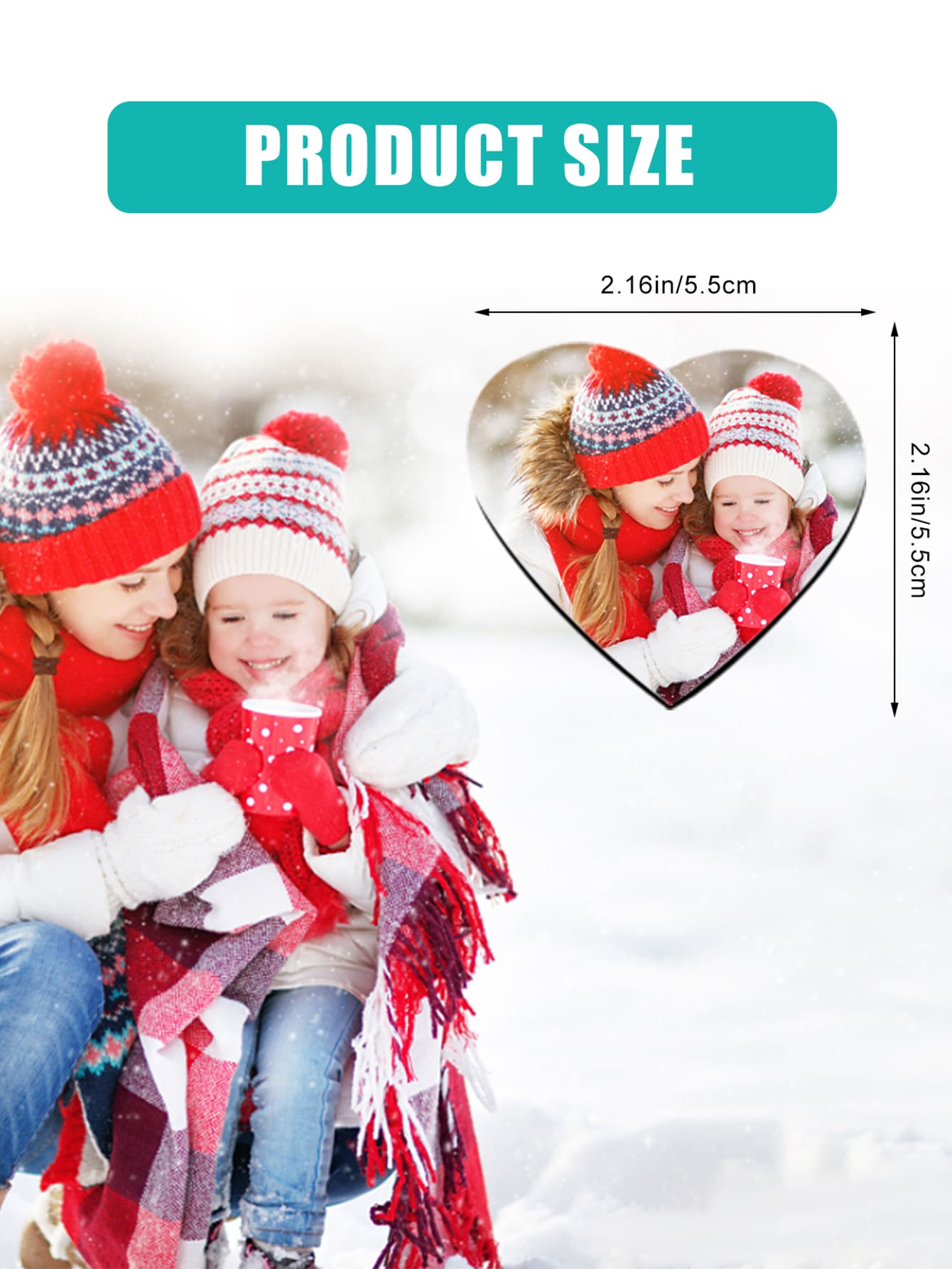 10pcs Sublimation Blanks Heart Shaped Refrigerator Magnets ...