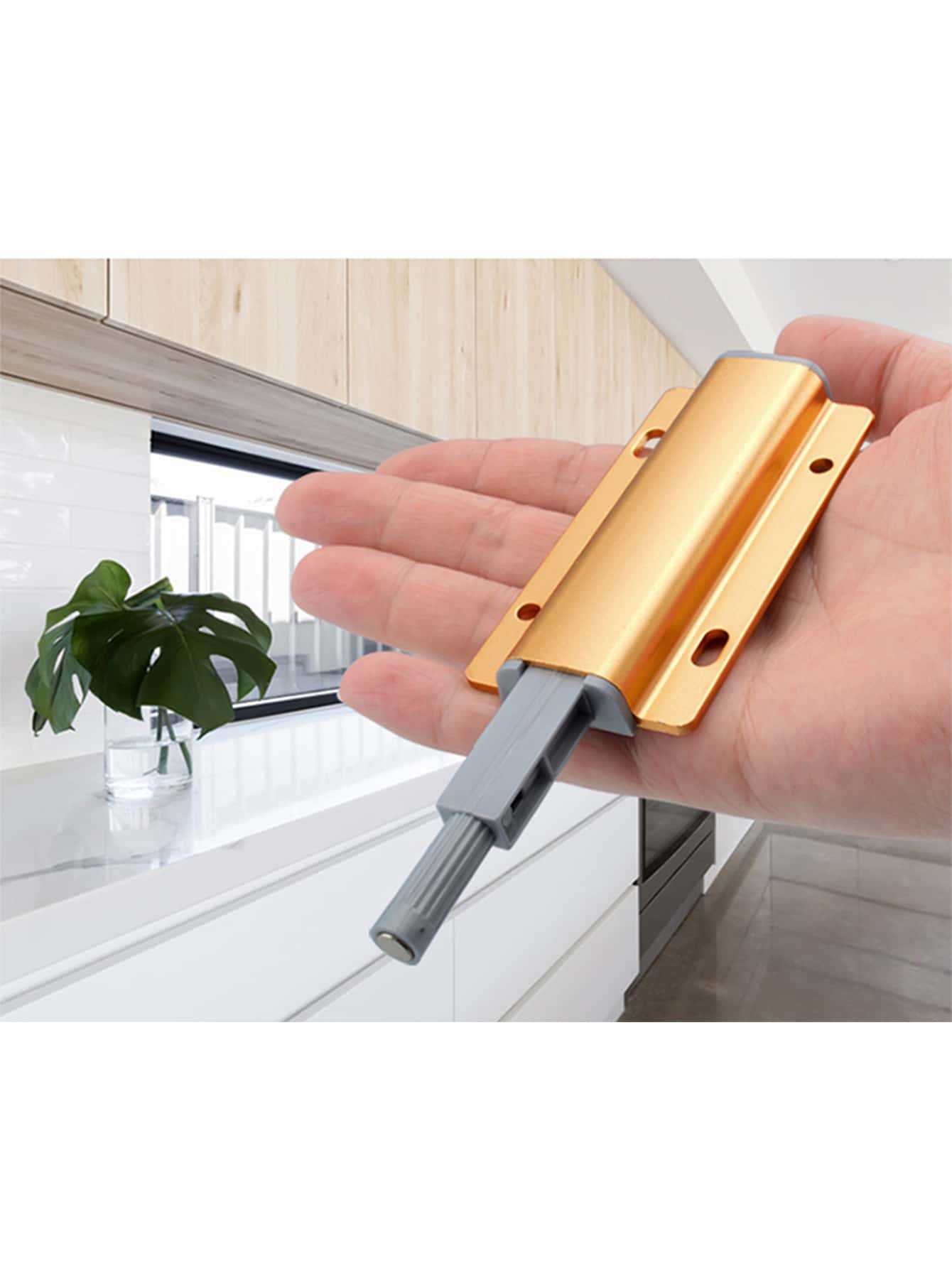 2Pcs Push to Open Door Latch,Magnetic Push Latches, Adhesive Heavy Duty ...