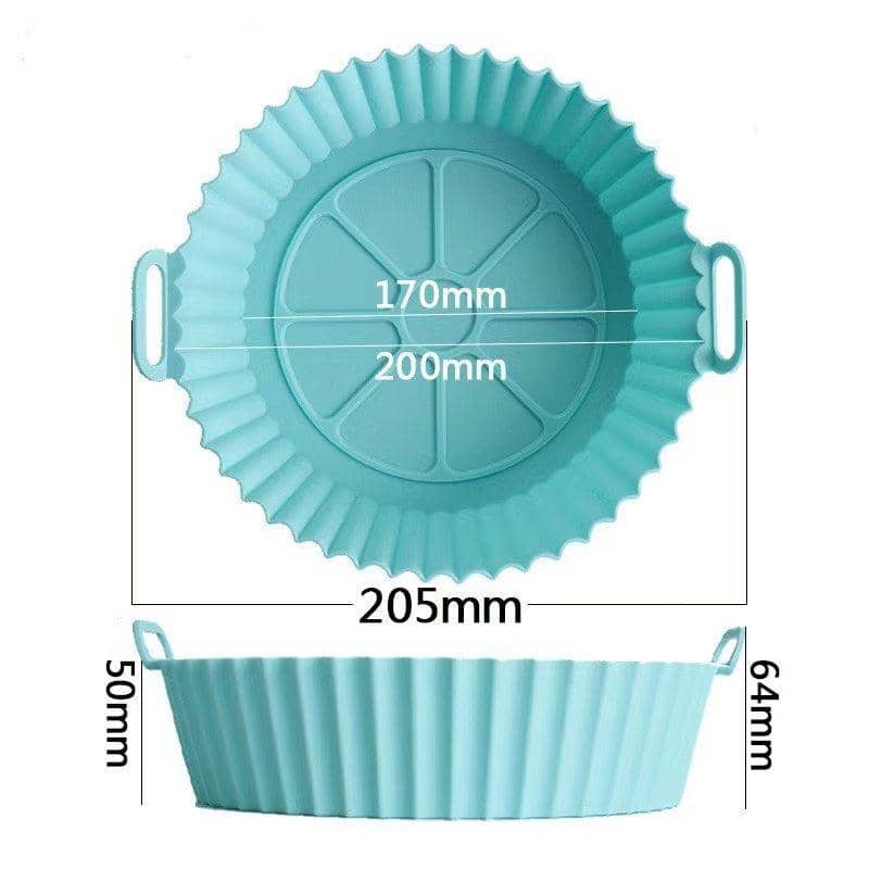 1pc Pink Air Fryer Baking Tray, Special Barbecue Tray, Reusable Bowl ...