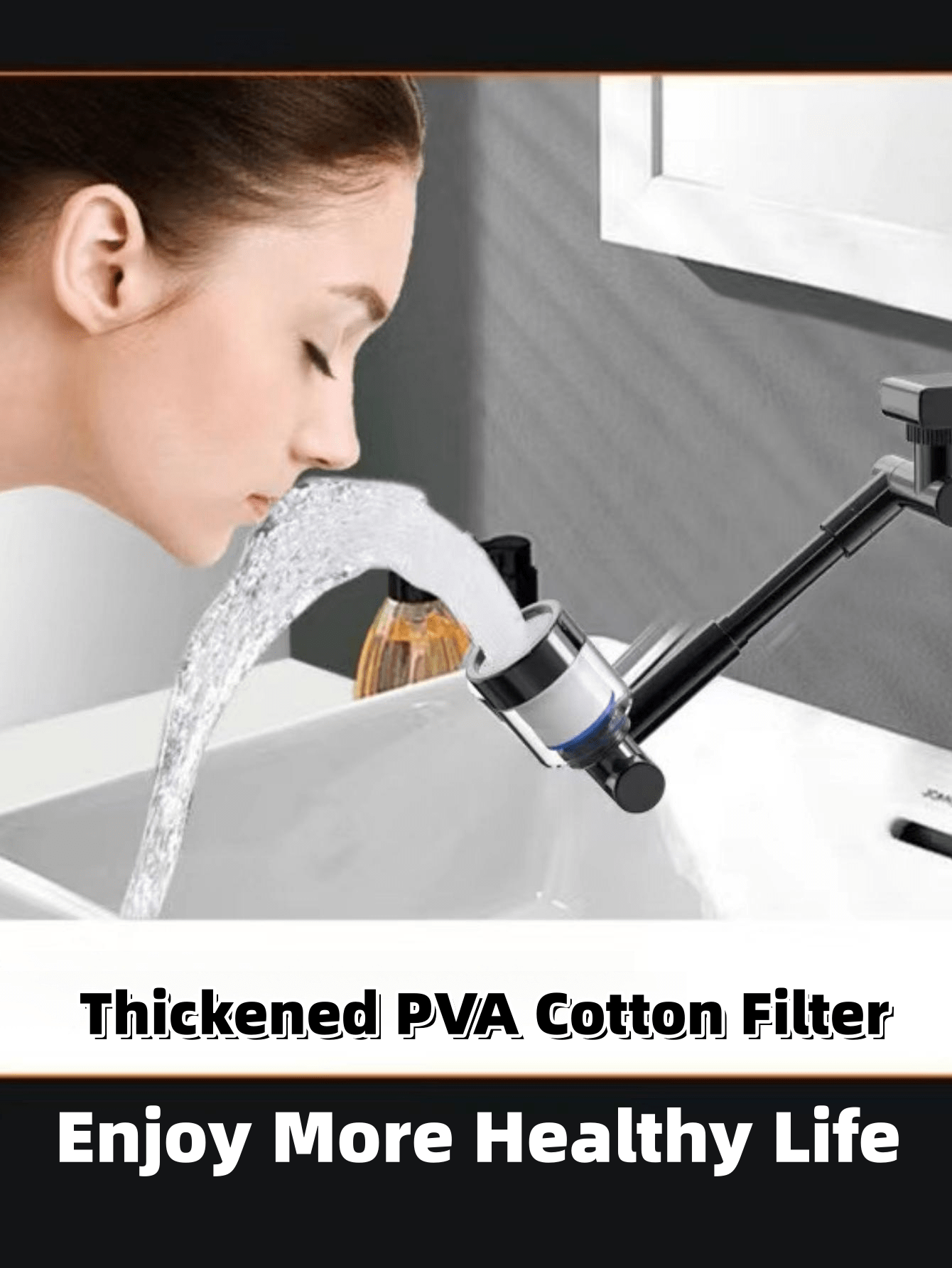 1440° Swivel Faucet-Extender G1/2" joint filter Sink-Water-Aerator ...