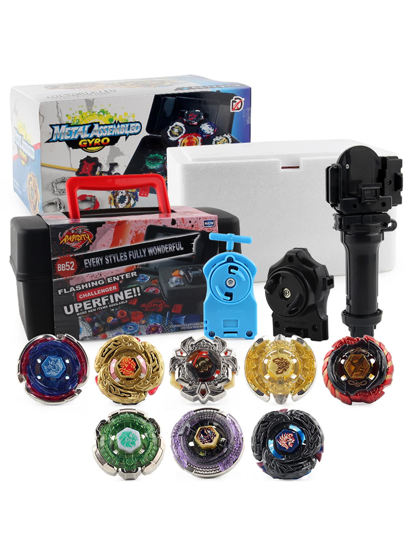 1set Fusion Burst Gyro Toy Metal Fighting Game Spinning Toy With ...