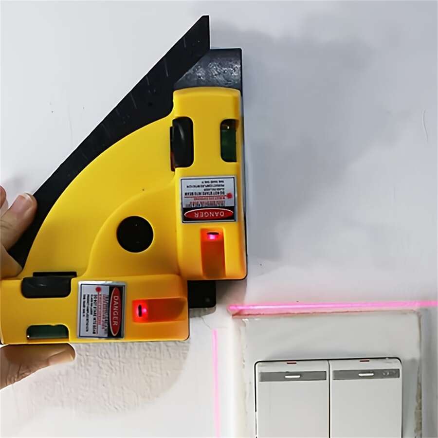 Right Angle, 90 Degree Vertical Horizontal Laser Line Projection Square ...