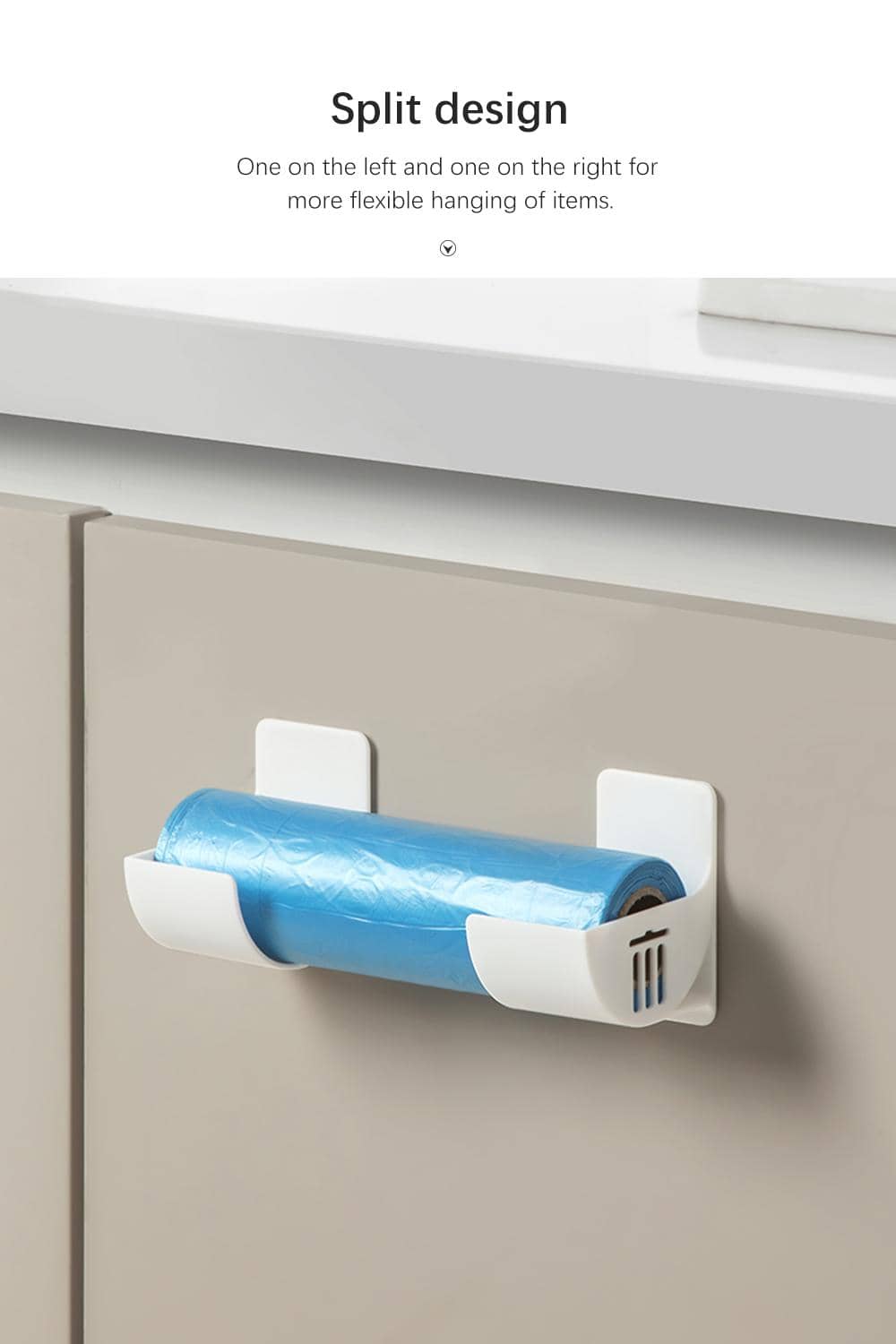 4pcs Kitchen Cabinet Side Wall Mounted Adjustable Wrap Organizer Film ...