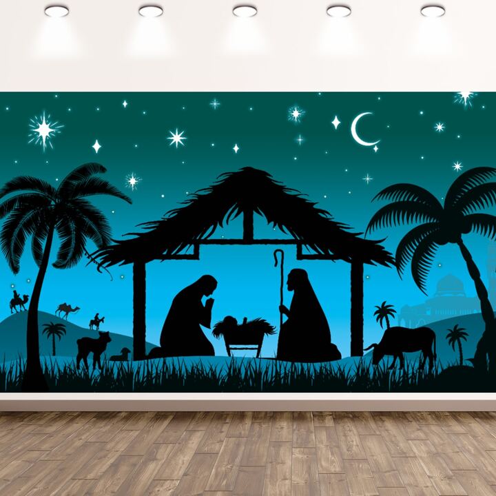 Nativity Scene Banner