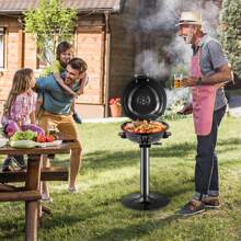 Lifezeal Portable 1600W Electric BBQ Grill WithTemperature Control ...