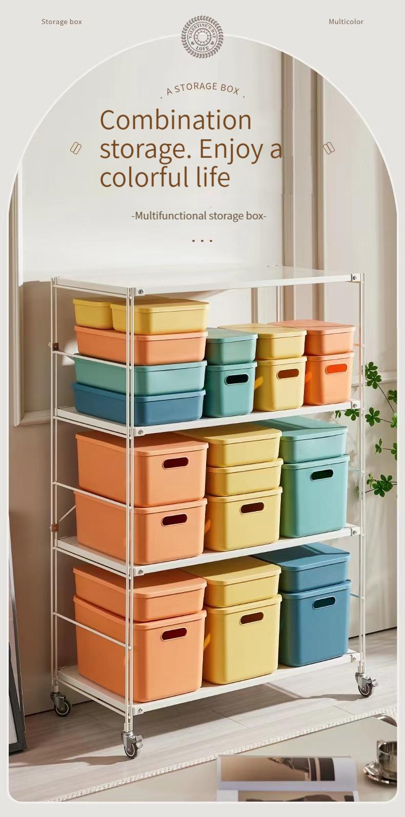 1pc Large white storage box with lid, toy storage box, bedroom clothes ... 1pc Large white storage box with lid, toy storage box, bedroom clothes ...