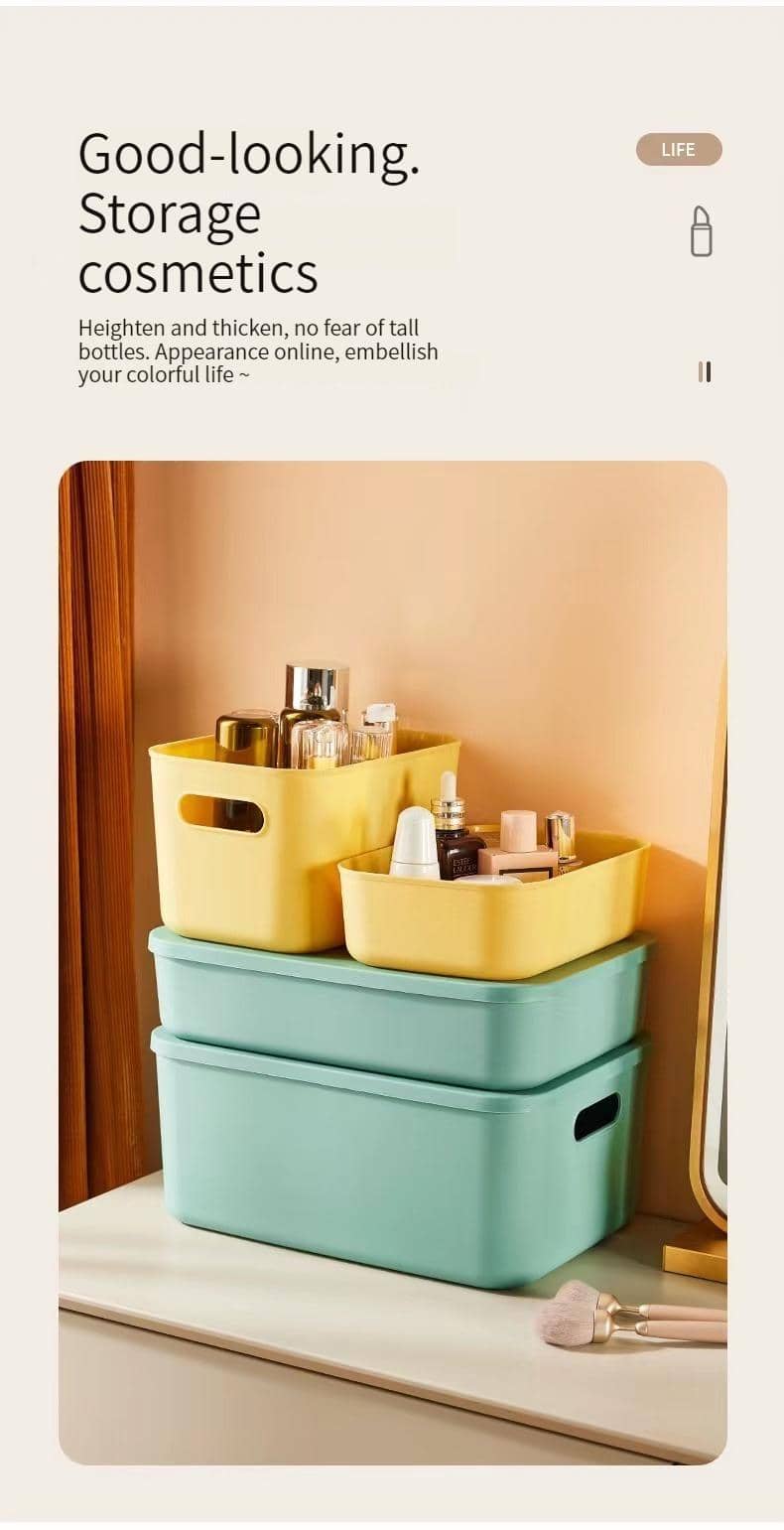 1pc Large white storage box with lid, toy storage box, bedroom clothes ...