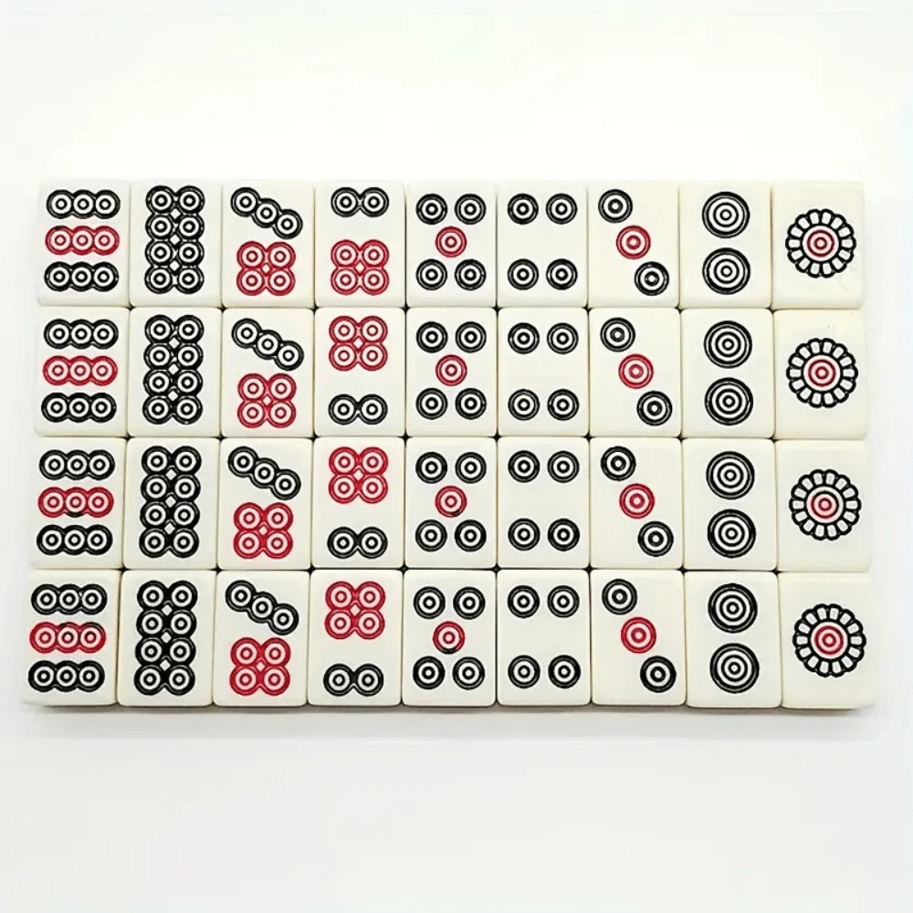 Mini Mahjong Portable Set With Elegant Snake Skin Carrying Case For ...