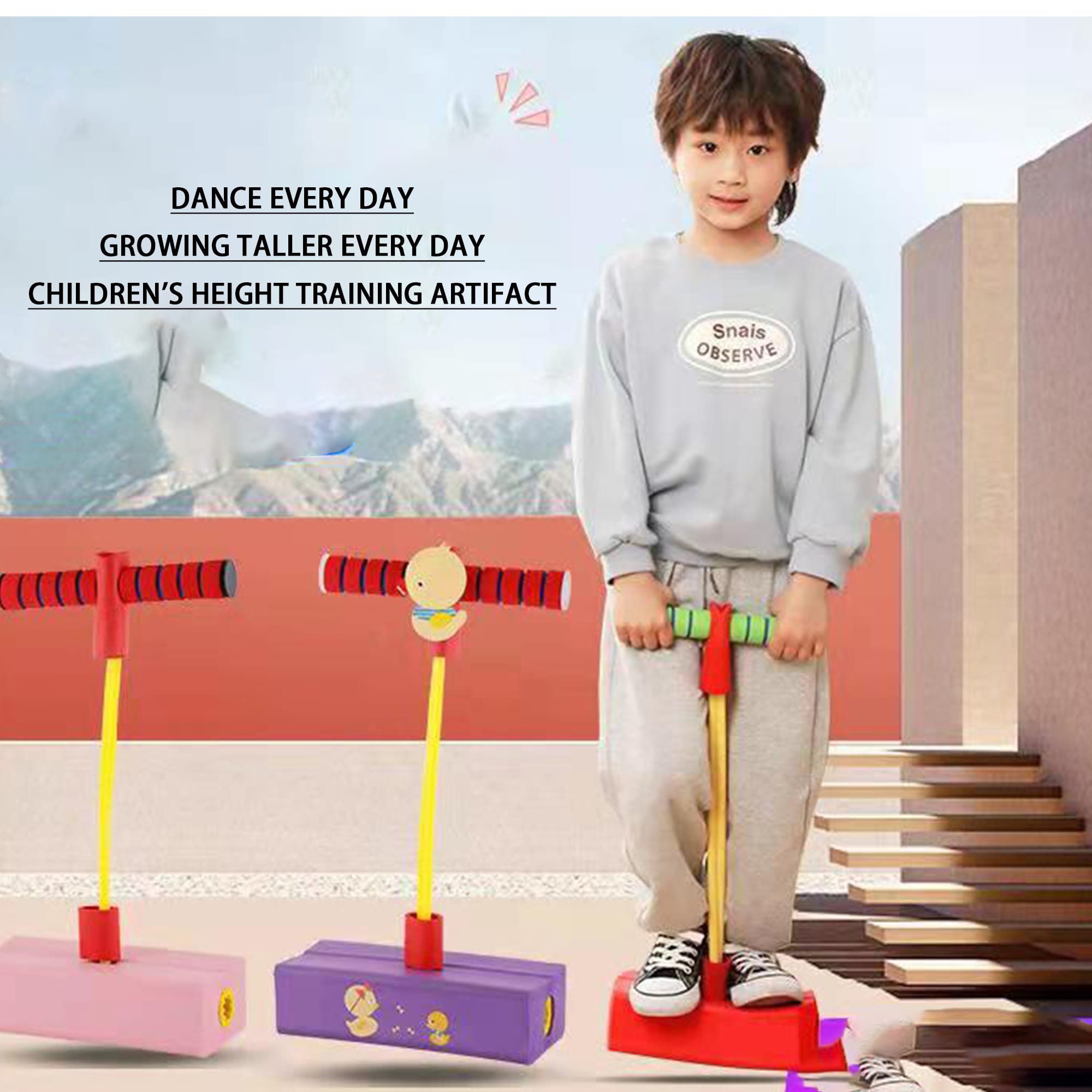 1pc Frog Jumping Children Pogo Stick Toy Bouncing Doll Pogo Stick For ...