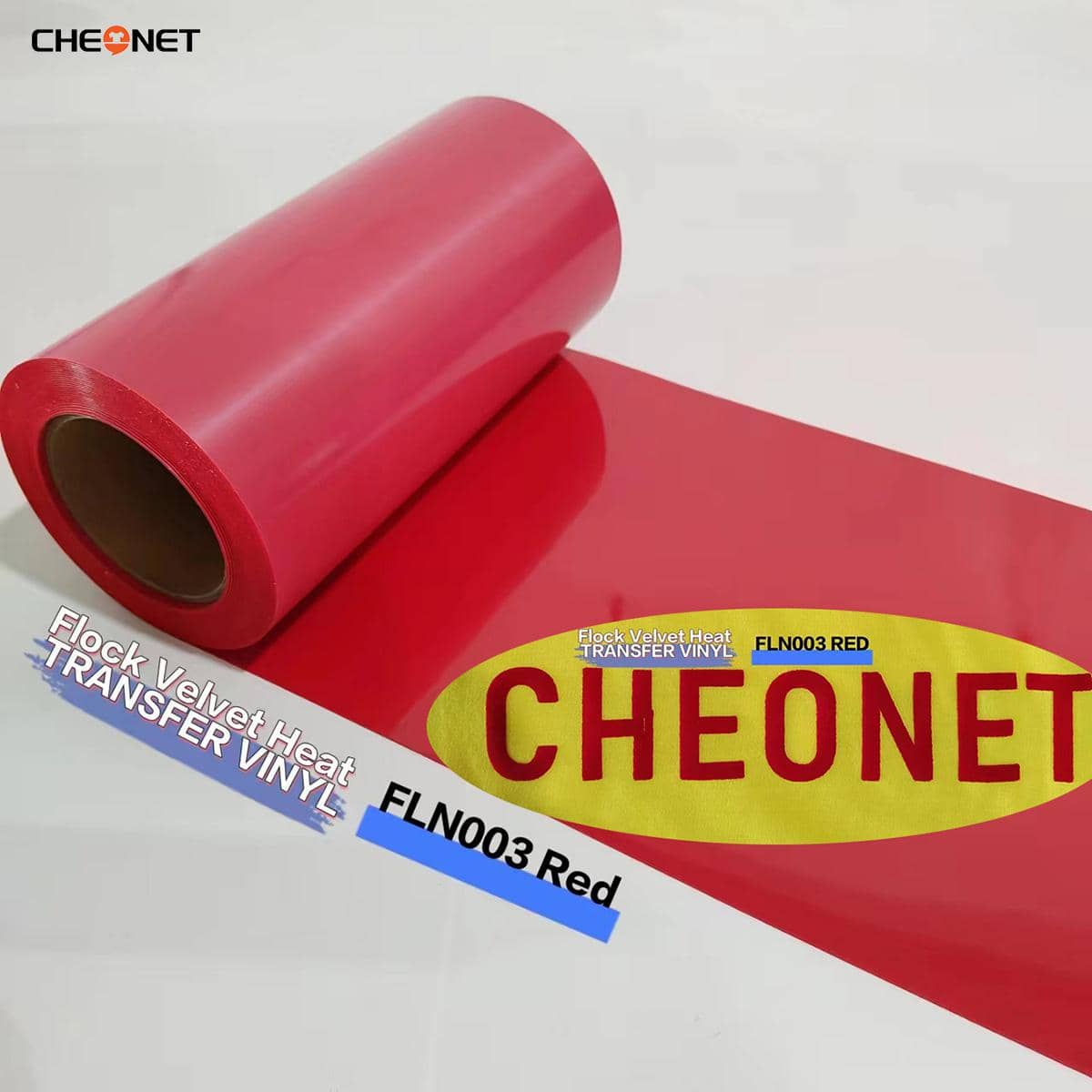 1 Roll Red 3D Pattern Flock Velvet Heat Transfer Vinyl | SHEIN USA