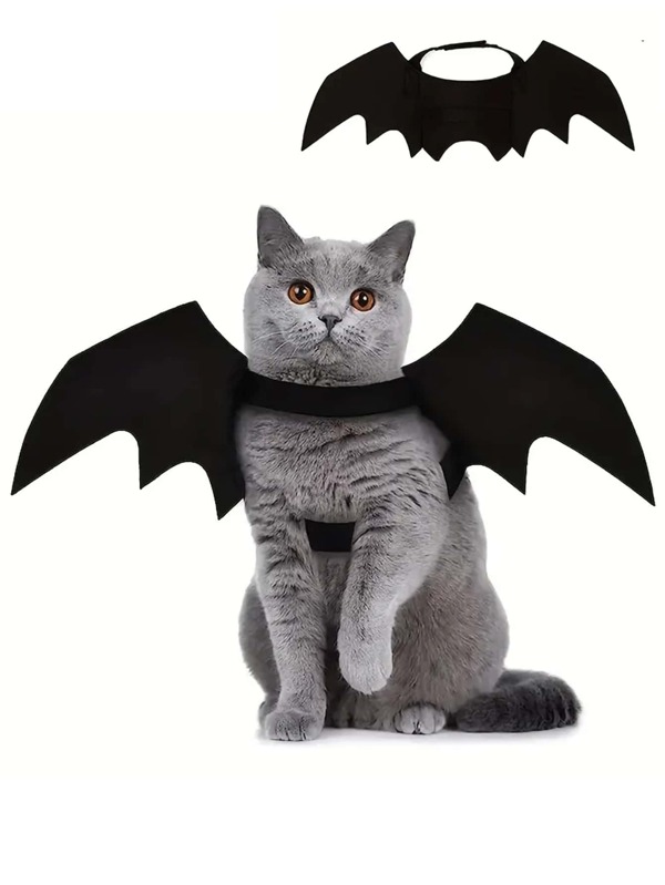 1PC Pet Cat Bat Wings Halloween party decorations, puppy collar lead ...