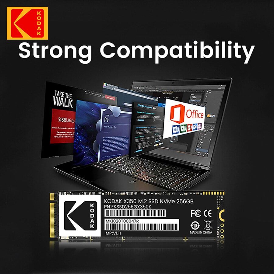 Kodak KODAK SSD M2 NVME SSD 1 TB 512 GB 256 GB 128 GB M,2 2280 PCIe Festplatte ...