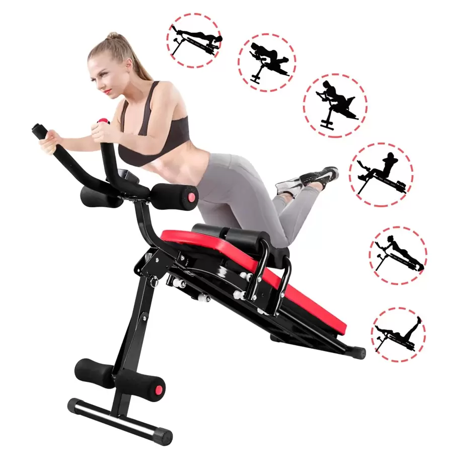 Bigzzia Adjustable Ab Exercise Bench, Abdominal Workout Machine ...
