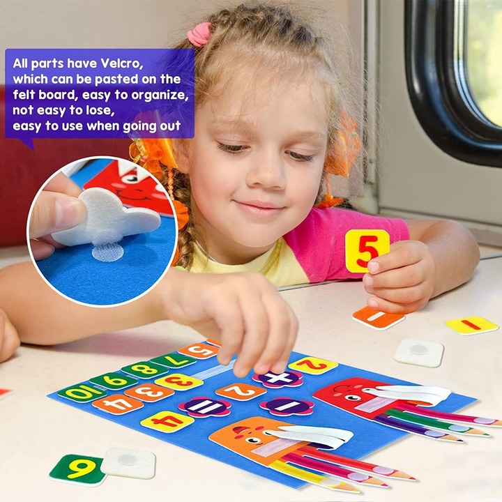 Learning Numbers Felt Board for Toddlers,Counters for Kids Preschool ...