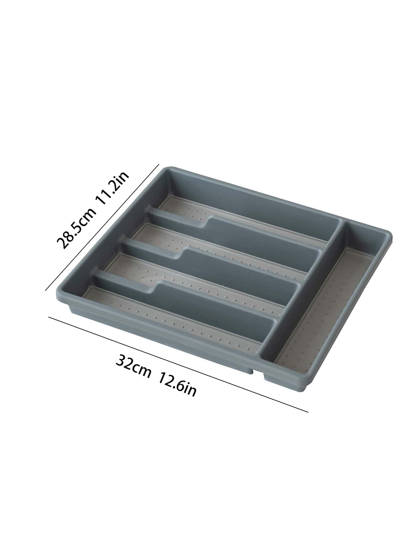 1PC Flatware Organizers with 5-Compartment,Plastic Silverware Tray for ...
