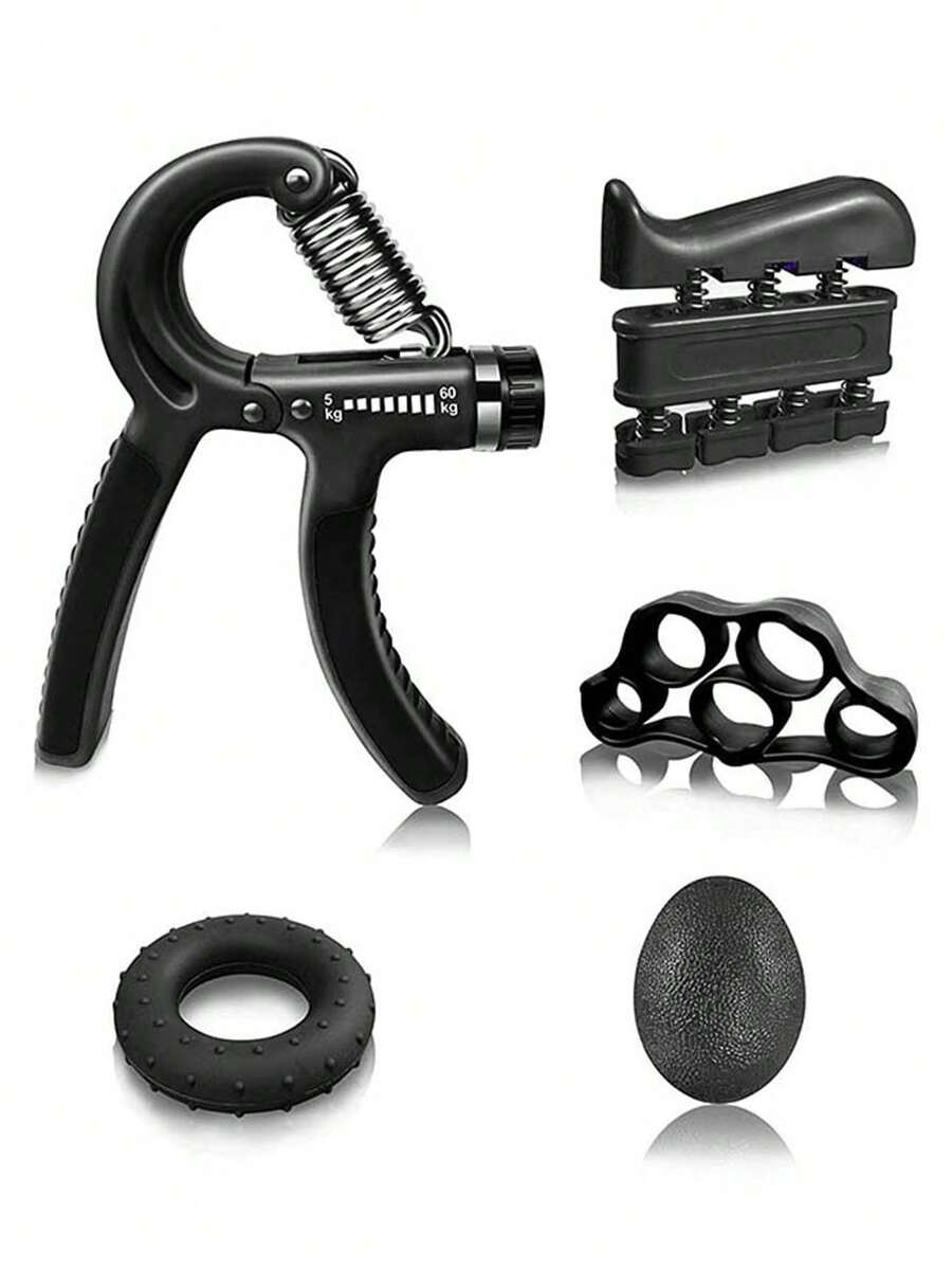 Grip Strength Trainer Kit (5 Pack), Forearm Strengthener, Hand Squeezer ...