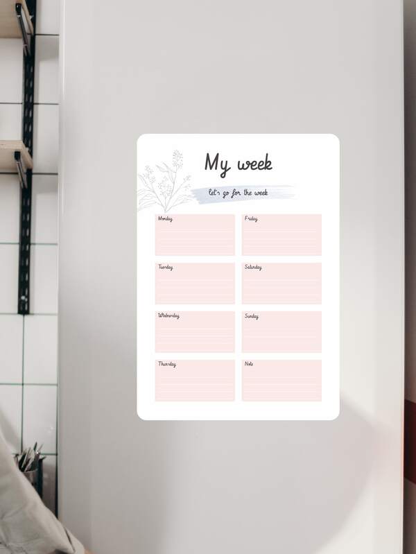 Erasable Magnetic Refrigerator Sticker, Removable Message Board ...