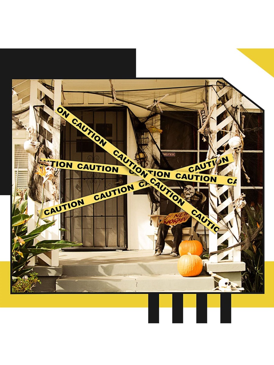 1pc Halloween Decoration Warning Barrier Tape With Yellow Caution Tape ...