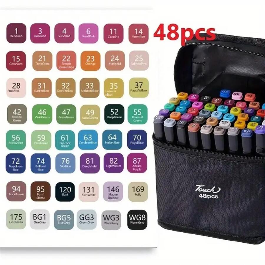 Colors Dual Tip Alcohol Based Art Markers, 262 Colors Permanent Marker ...