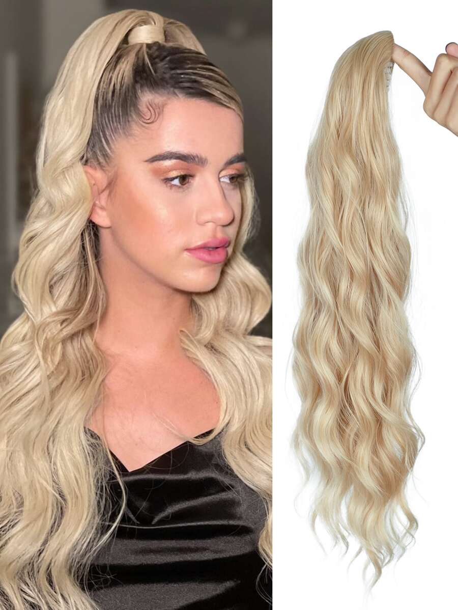 Claw Ponytail Extensions 20 Inch Long Ponytail Hair Extension Wavy Claw ...