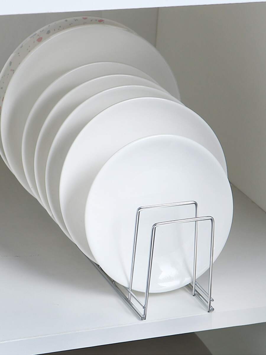 1pc Stainless Steel Plate Rack | SHEIN USA