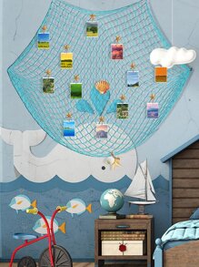 1pc 1M*2M Nature Fish Net Wall Decoration Nautical Fishing Net Decor ...