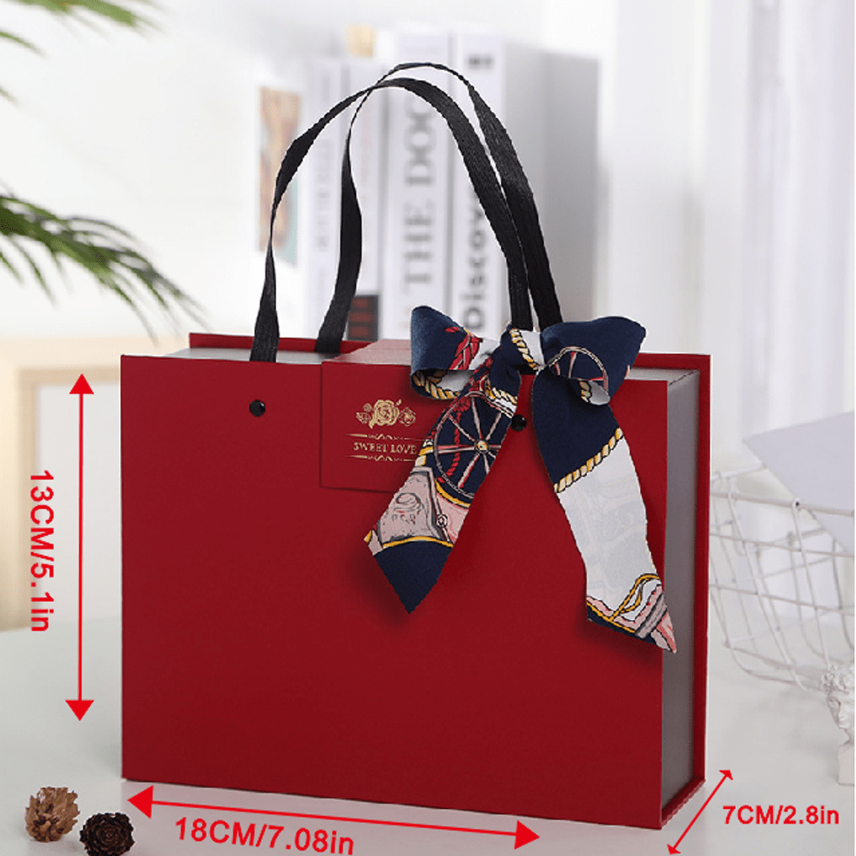 Red/ins Style Hand Gift Box For Mooncakes, Birthday Presents And Baking ...