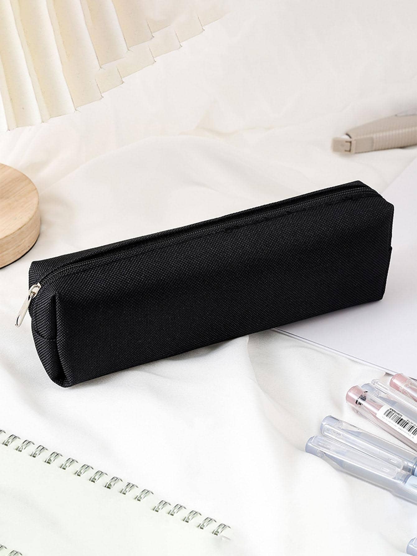 1pc Solid Color Simple Pencil Case | SHEIN UK