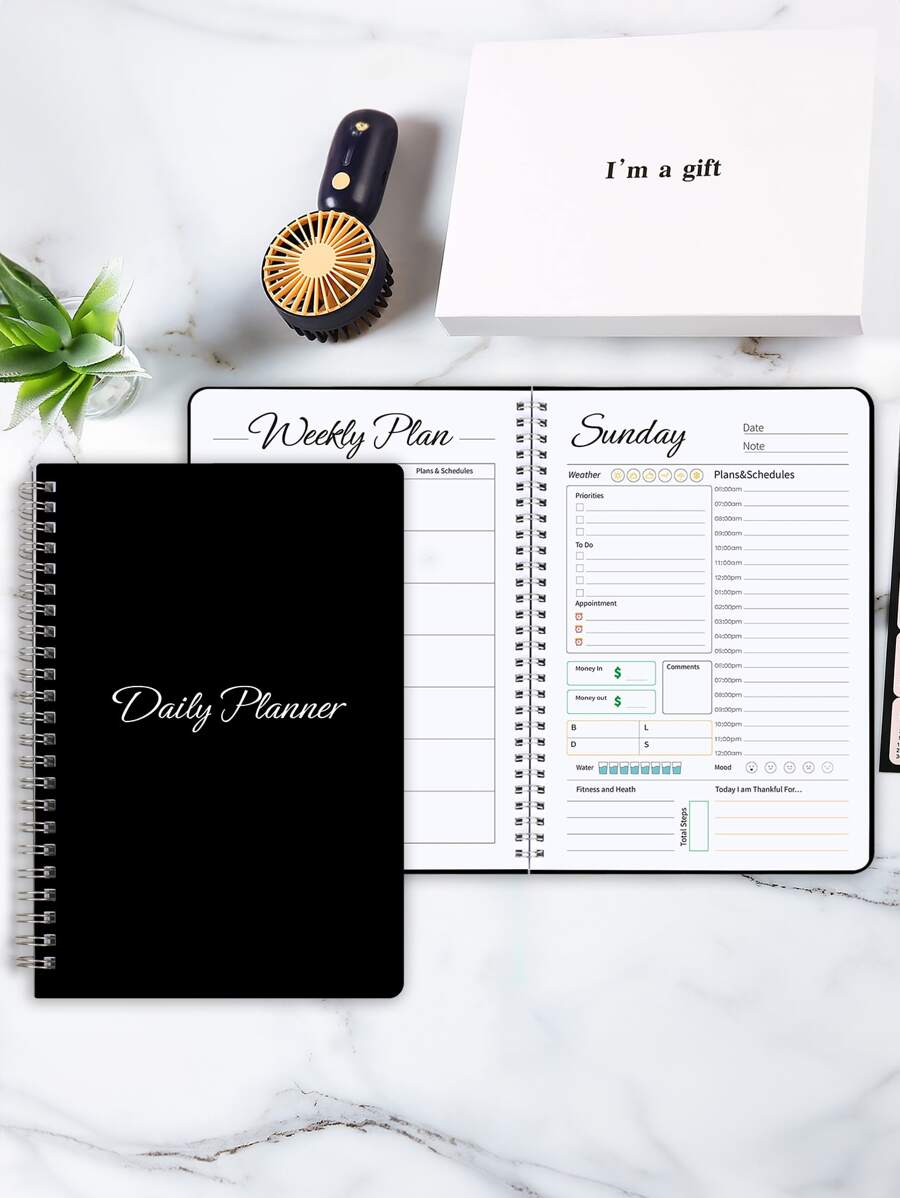 Trees Daily Weekly Planner Notebook 7 Day Work Planner Agenda Undated ...