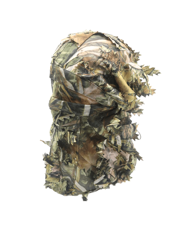 3D Full Face Hunting Mask - Reed forest Camouflage Leafy Hat ...