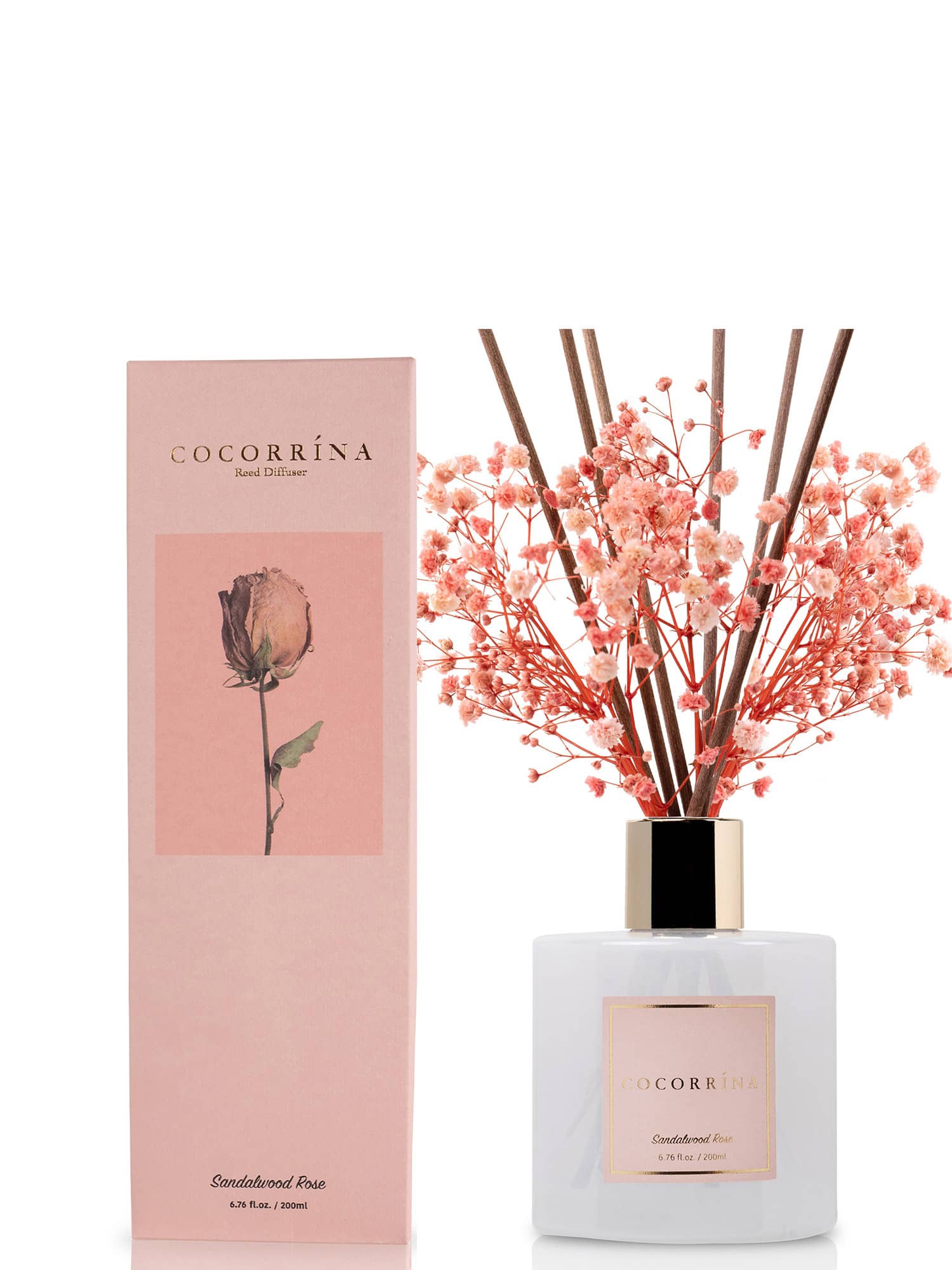 Reed Diffuser Set, 6.7 oz with Sticks, Home Fragrance Essential Oil ...