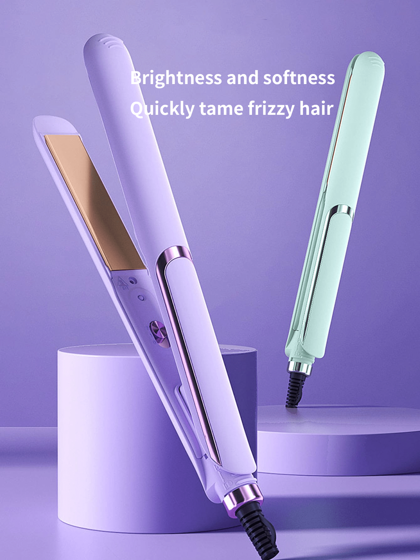 Ceramic 3-In-1 Curling Iron, Fluffy Clip, Straight Hair, Multi ...