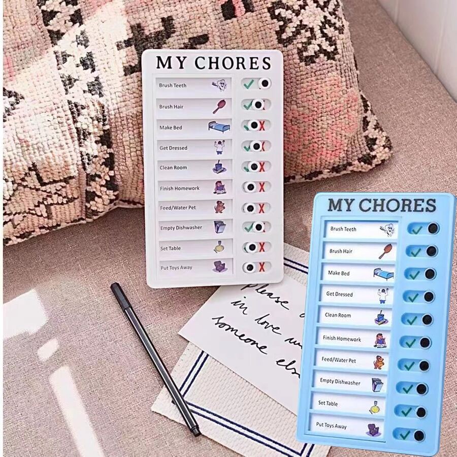 1 PC Do List Checklist Board, Daily Schedule for Kids, Chore Chart Memo Checklist Board ...