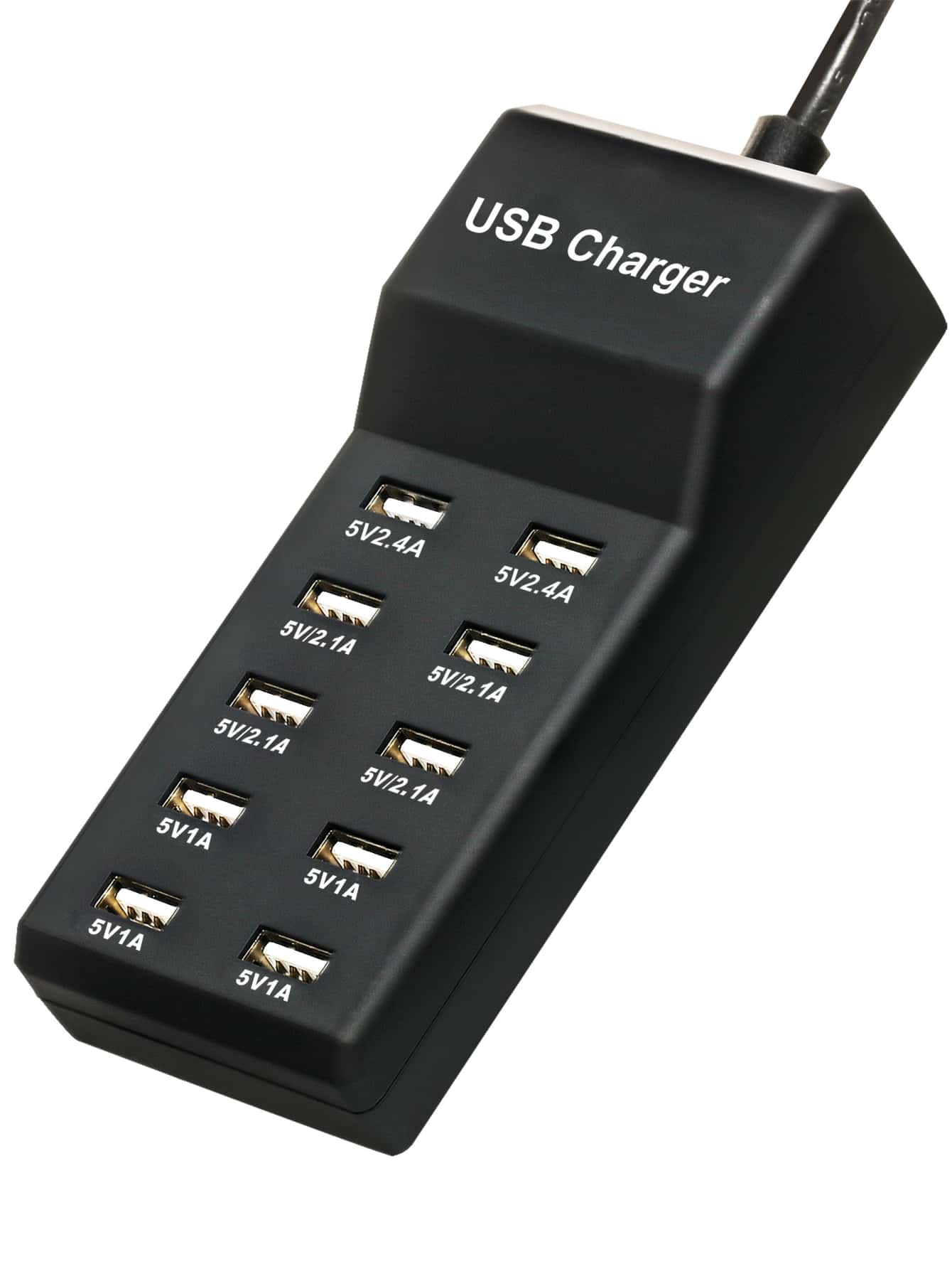 USB Charger,5V 10A(50W) USB Charging Station With 10-Port Family-Sized ...