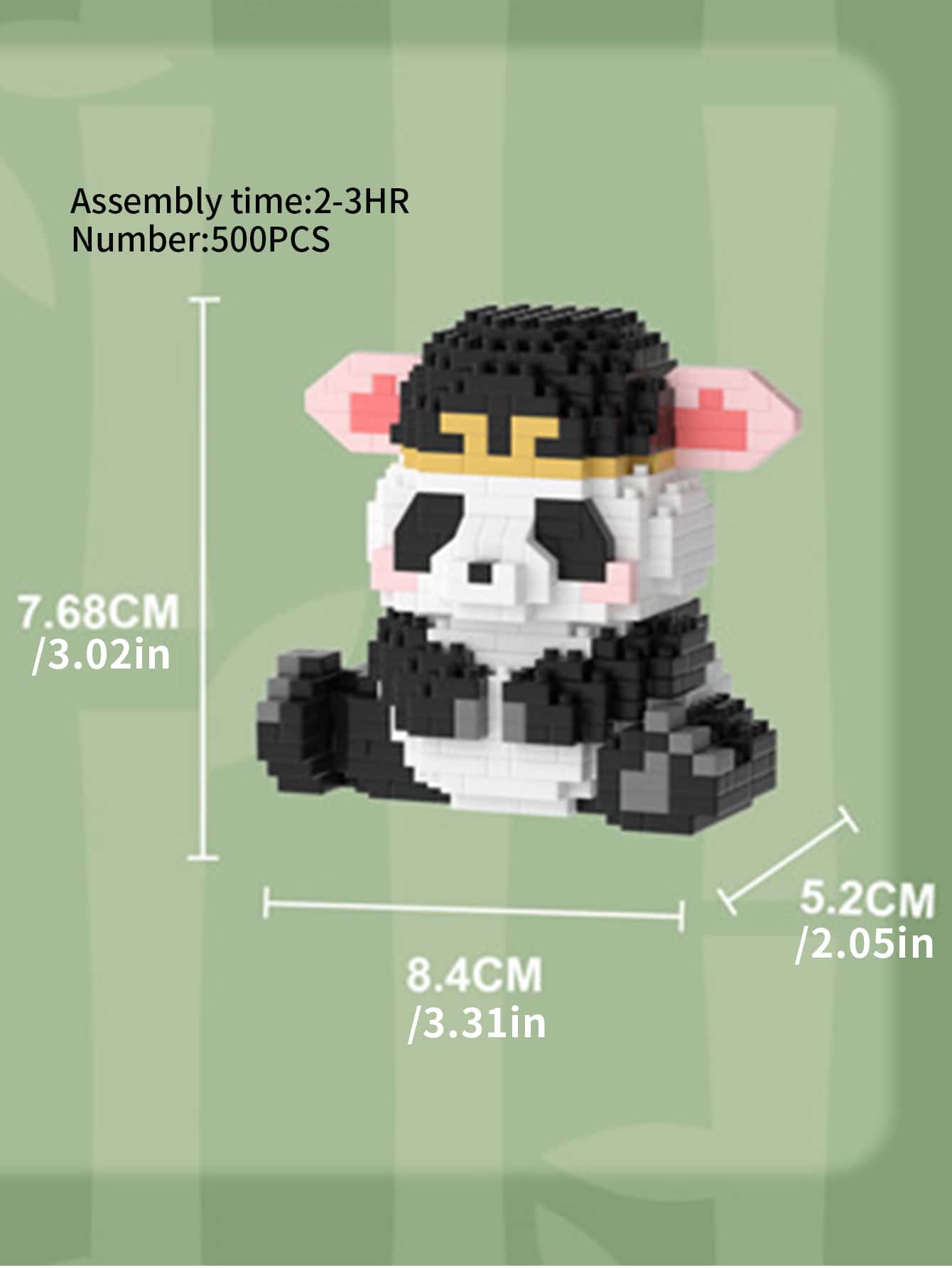 Panda Block [Hogachi] Animals Building Sets Micro Mini Bricks 500PCS ...
