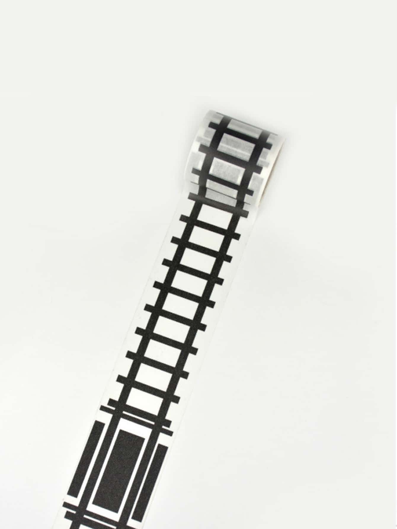 1 Roll Cartoon Diy Road, Rail Traffic And Paper Adhesive Tape, Railway ...