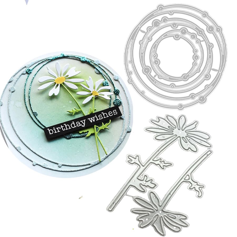 Diy 3d Flower Metal Cutting Dies Stencils Edge Cut Trimmer ...