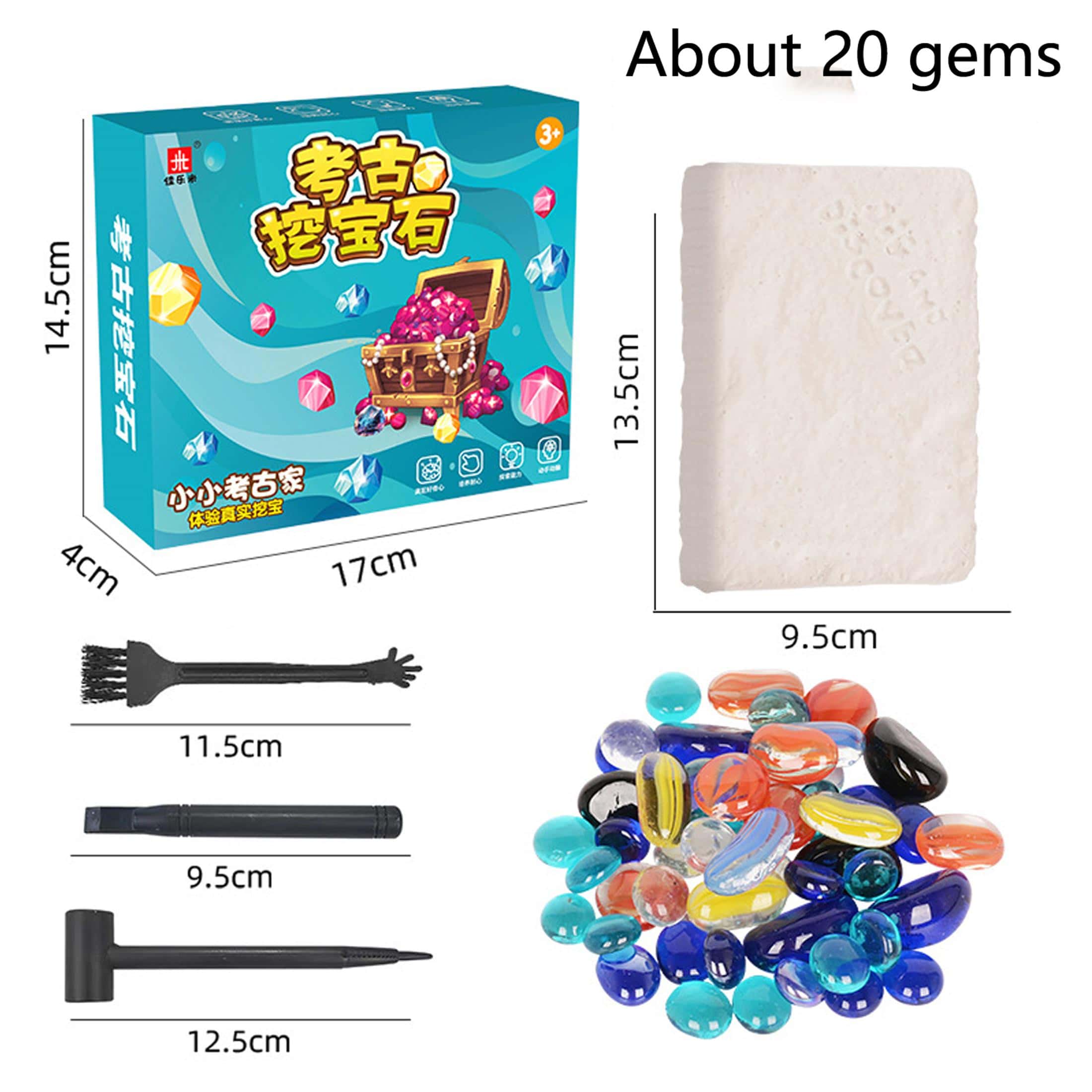 Gemstone Excavation Toy For Children To Dig And Explore, Colorful ...