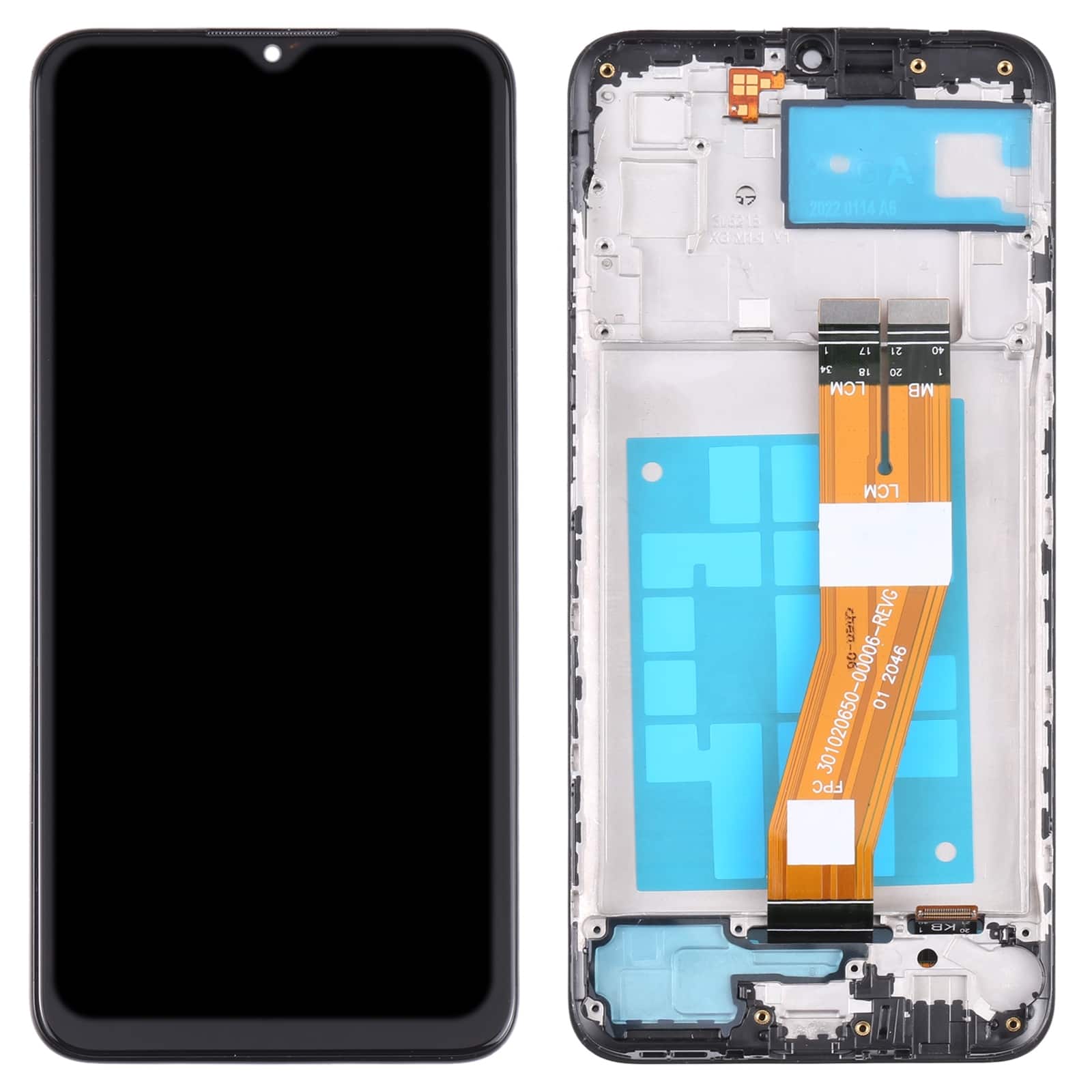 Pantalla LCD OEM compatible con Samsung Galaxy A03 -A035F, ensamblaje ...