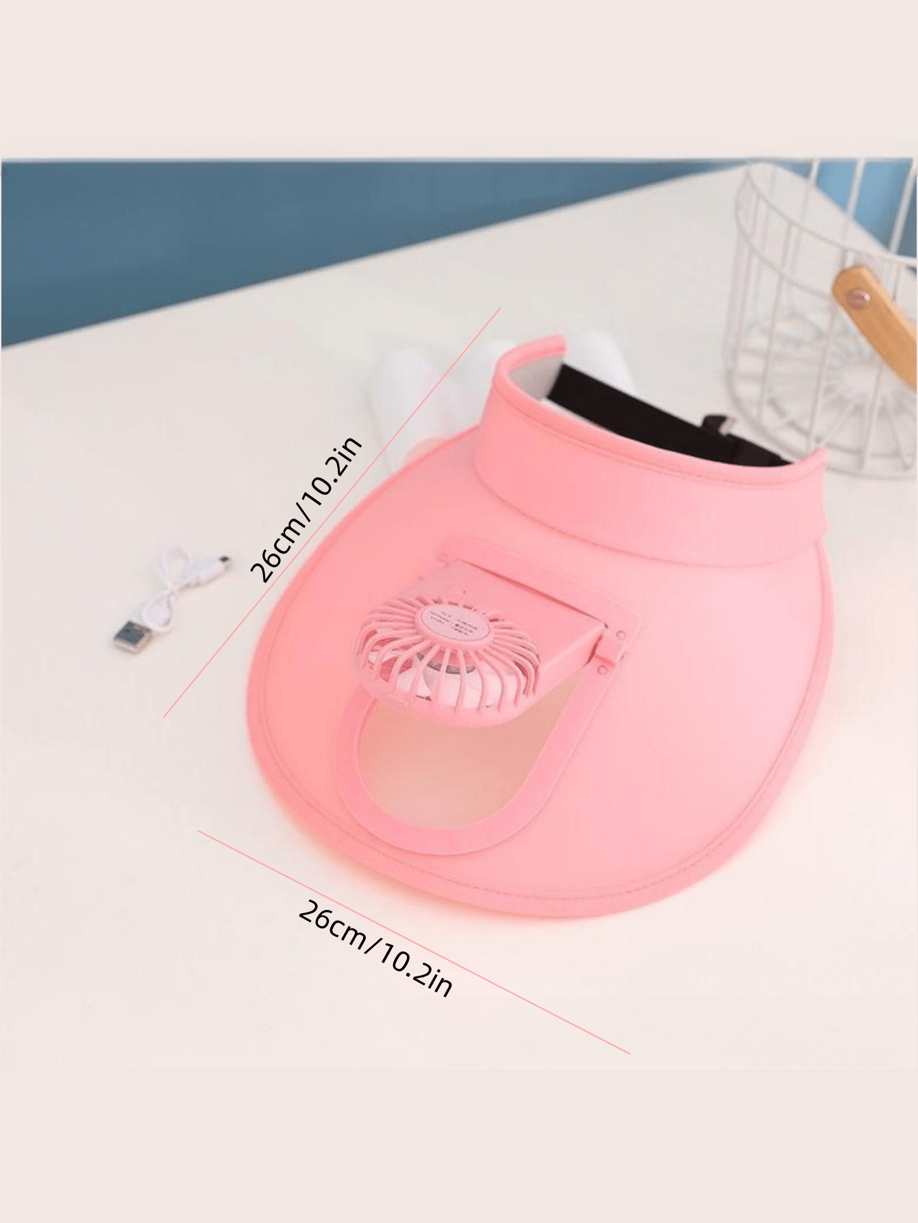 Candy USB charging fan cap Summer must-have sea breeze fan cap Adult ...